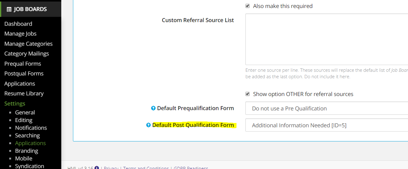 Adding Post Qualification Questions to your Career Portal – Haley ...